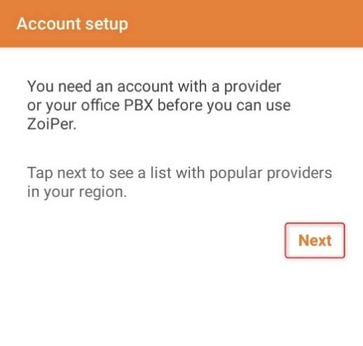 Configuring the ZoiPer Android App with CloudNippon